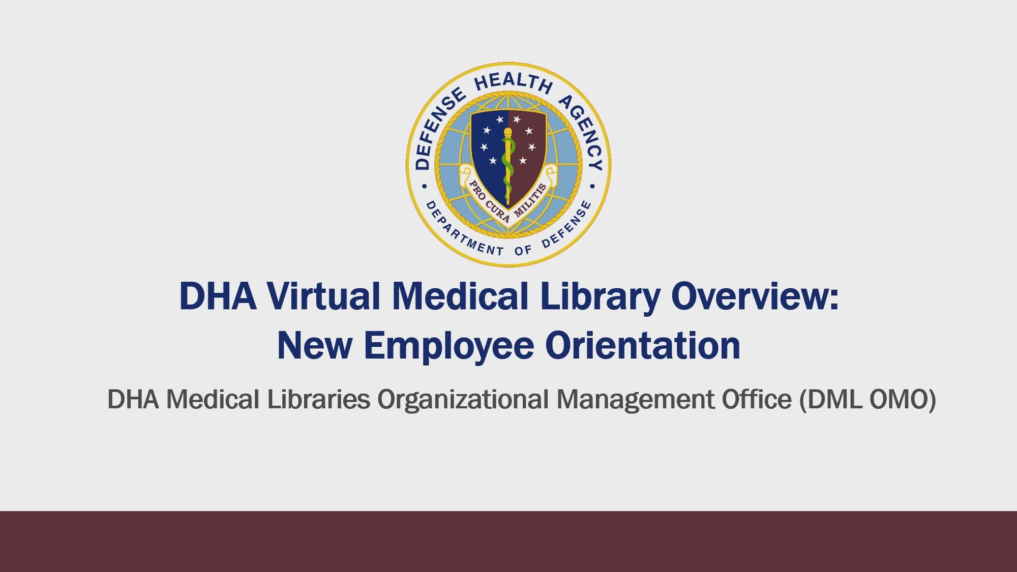 DHA Virtual Medical Library Overview | Health.mil